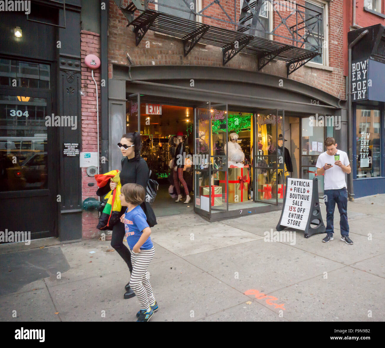 The Patricia Field boutique on the Bowery in New York on Saturday ...
