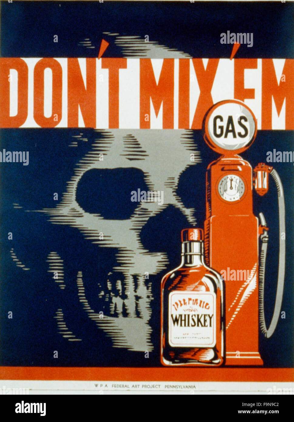 Work Projects Administration (WPA) educational poster informs about the ...