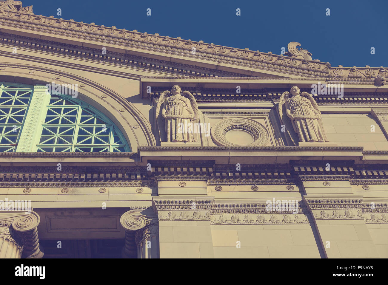 Classical architecture of museum entrance Stock Photo - Alamy