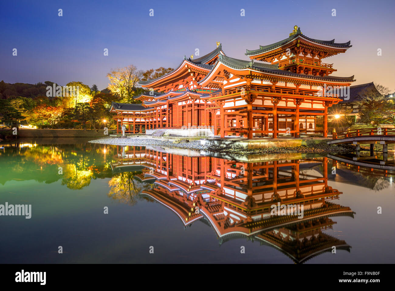Uji, Kyoto, Japan at Byodo-in's Phoenix hall Stock Photo - Alamy