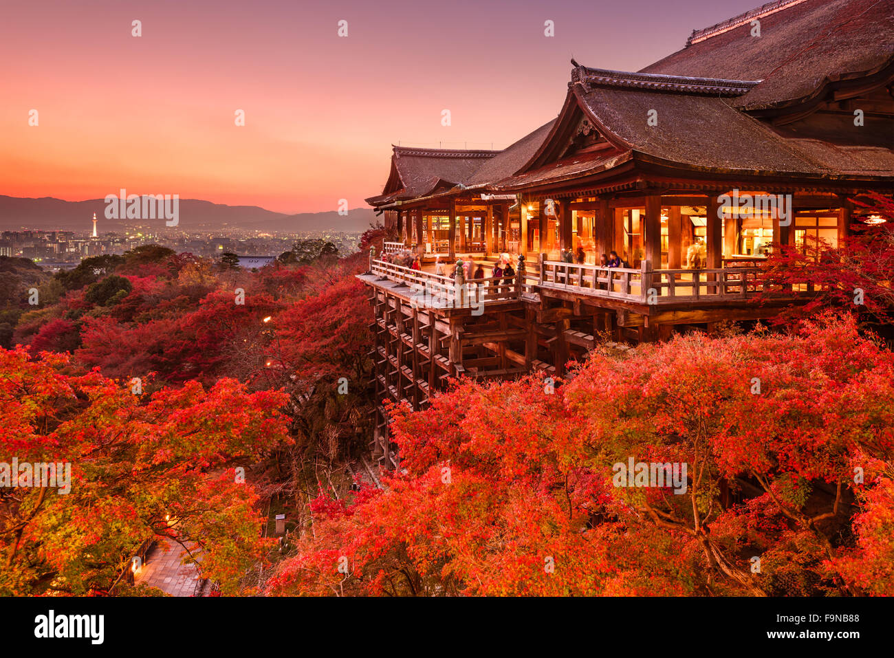Kyoto, Japan at Kiyomizu-dera Temple Stock Photo - Alamy