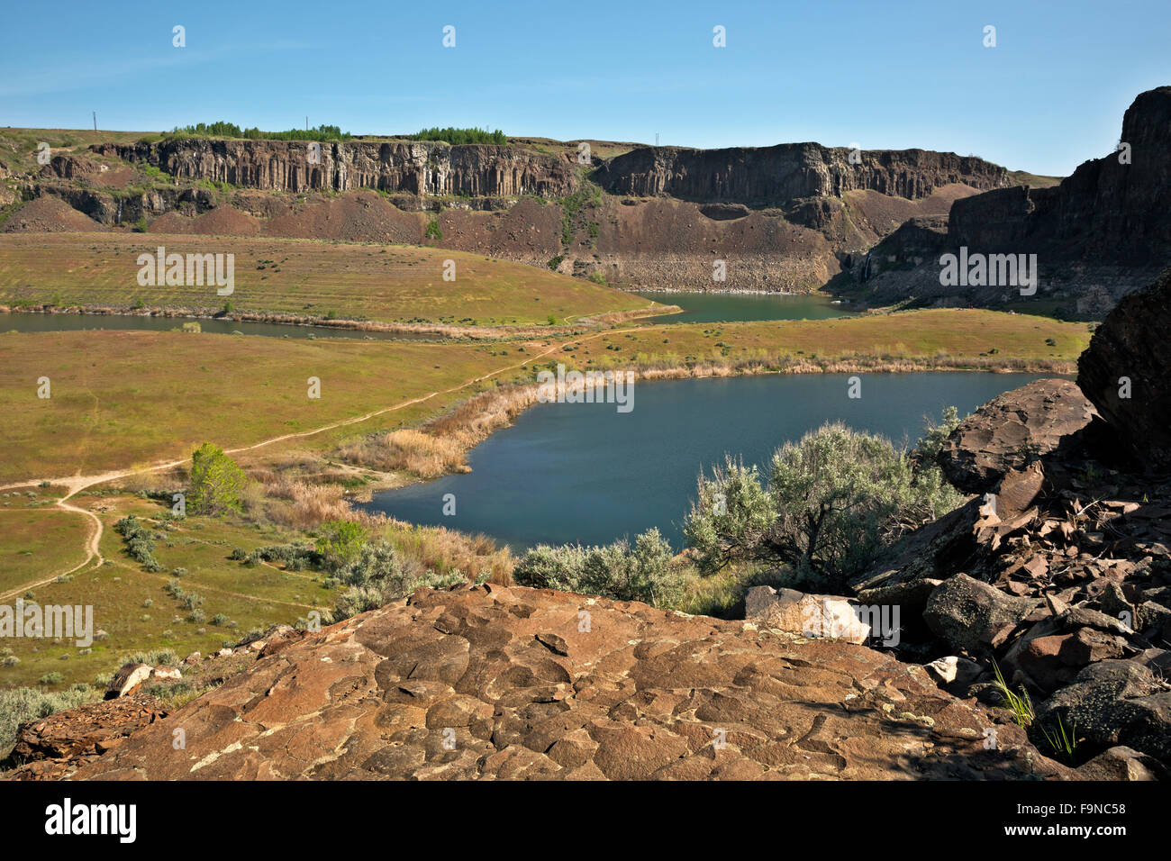 WASHINGTON - The three main lakes in the Ancient Lakes Basin area of ...