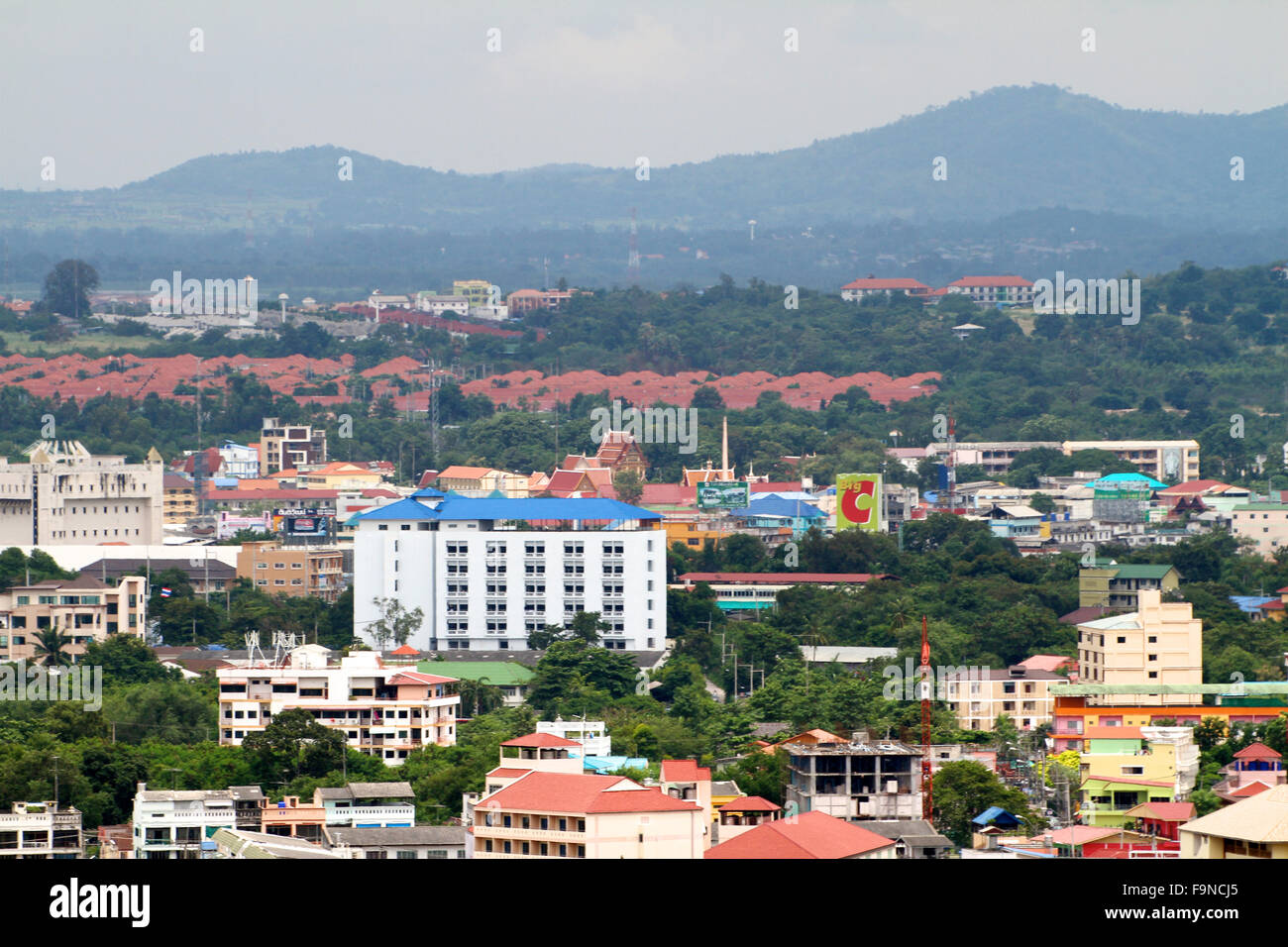 PATTAYA - SEPTEMBER 10 : Pattaya-city birds view September 10, 2011 in ...