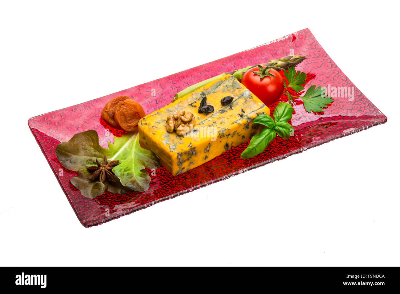 Gold cheese with mould Stock Photo - Alamy