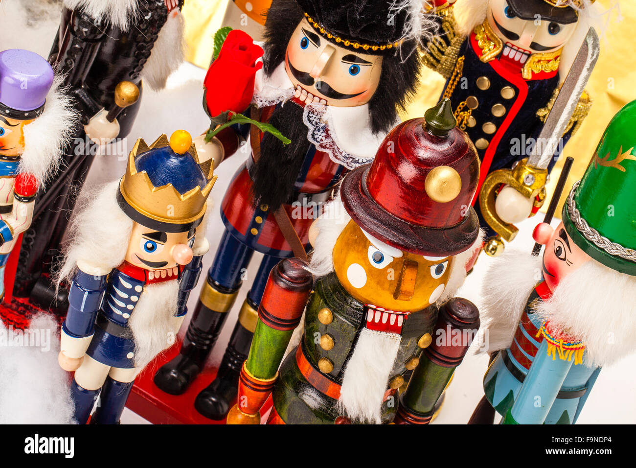 Traditional Figurine Christmas Nutcracker isolated on white Stock Photo ...