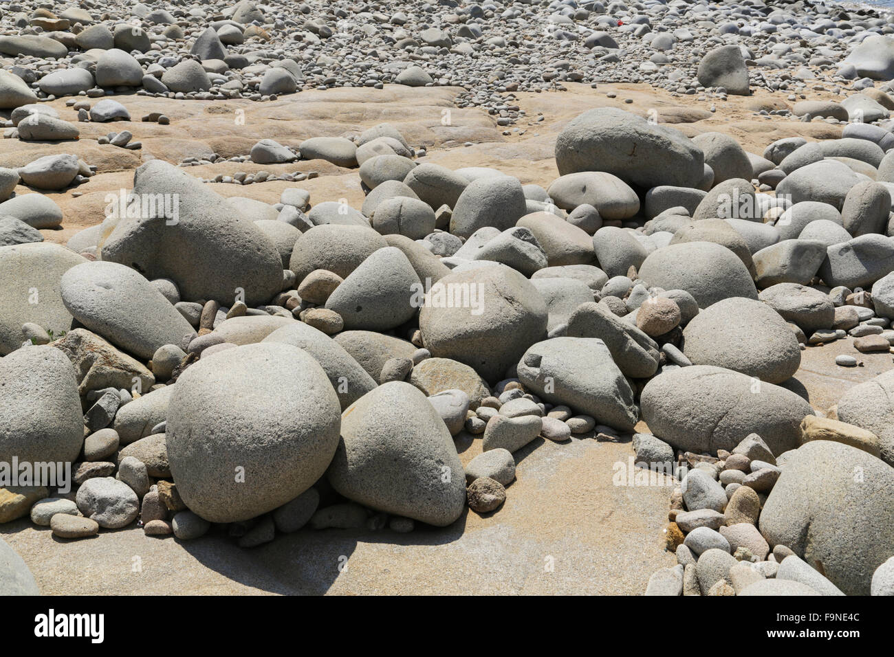 Stony beach in Capo Pecora, Sardinia, Italy Stock Photo - Alamy