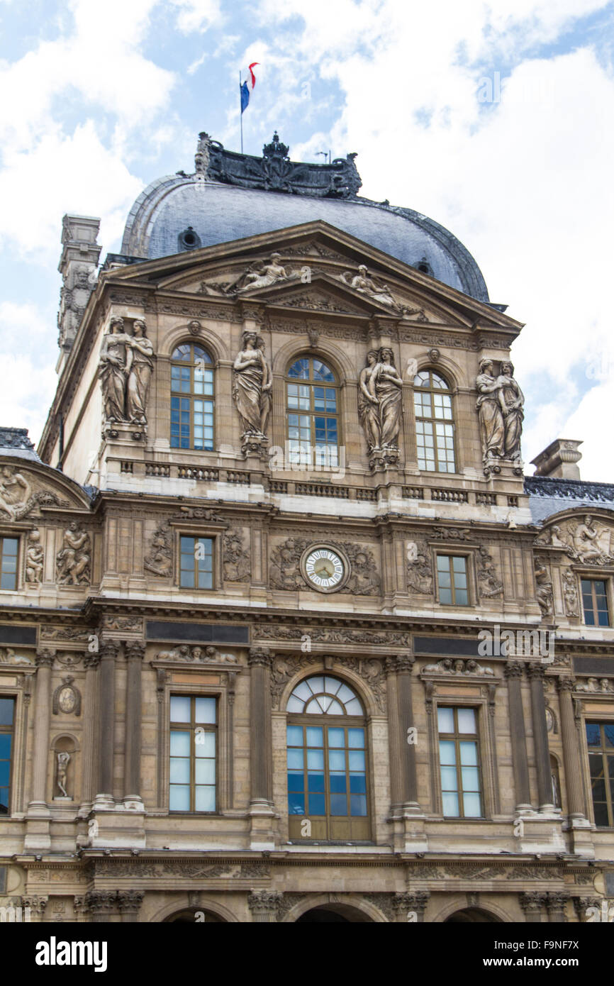 PARIS - JUNE 7: Louvre building on June 7, 2012 in Louvre Museum, Paris ...
