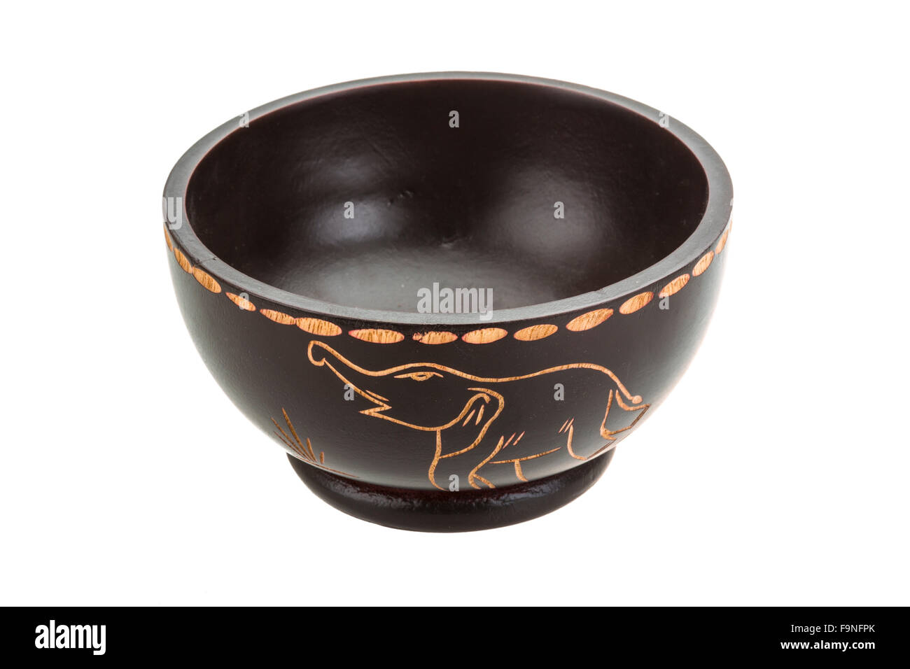 Wood Thai plate Stock Photo - Alamy