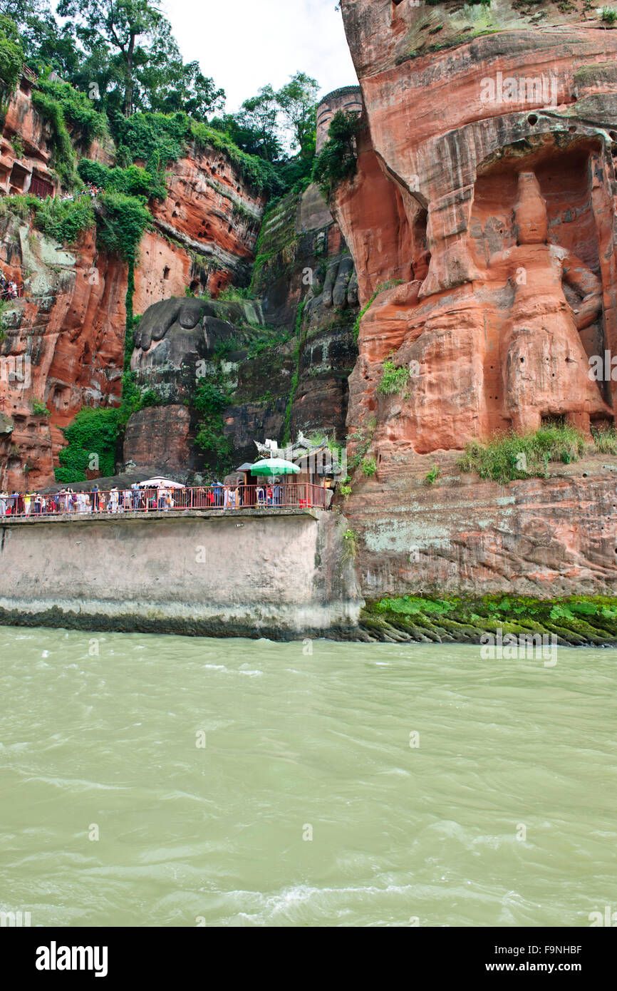 The Leshan Statue of Buddha,It is the largest stone Buddha in the world ...