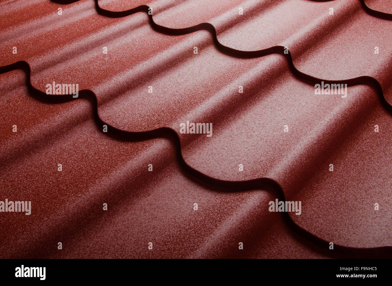 Close up of metal roof tile Stock Photo - Alamy