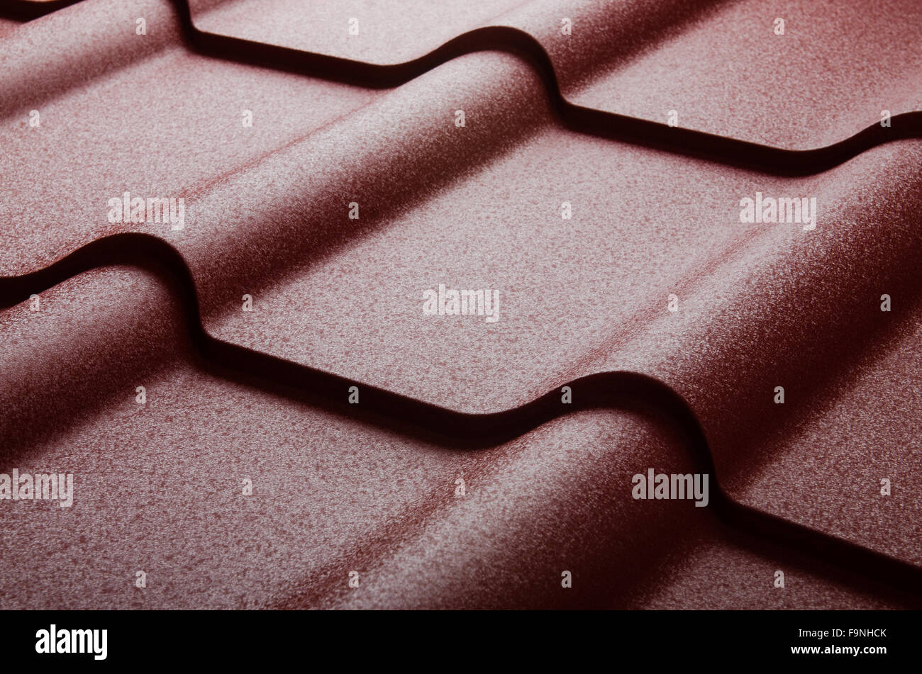 Close up of metal roof tile Stock Photo - Alamy