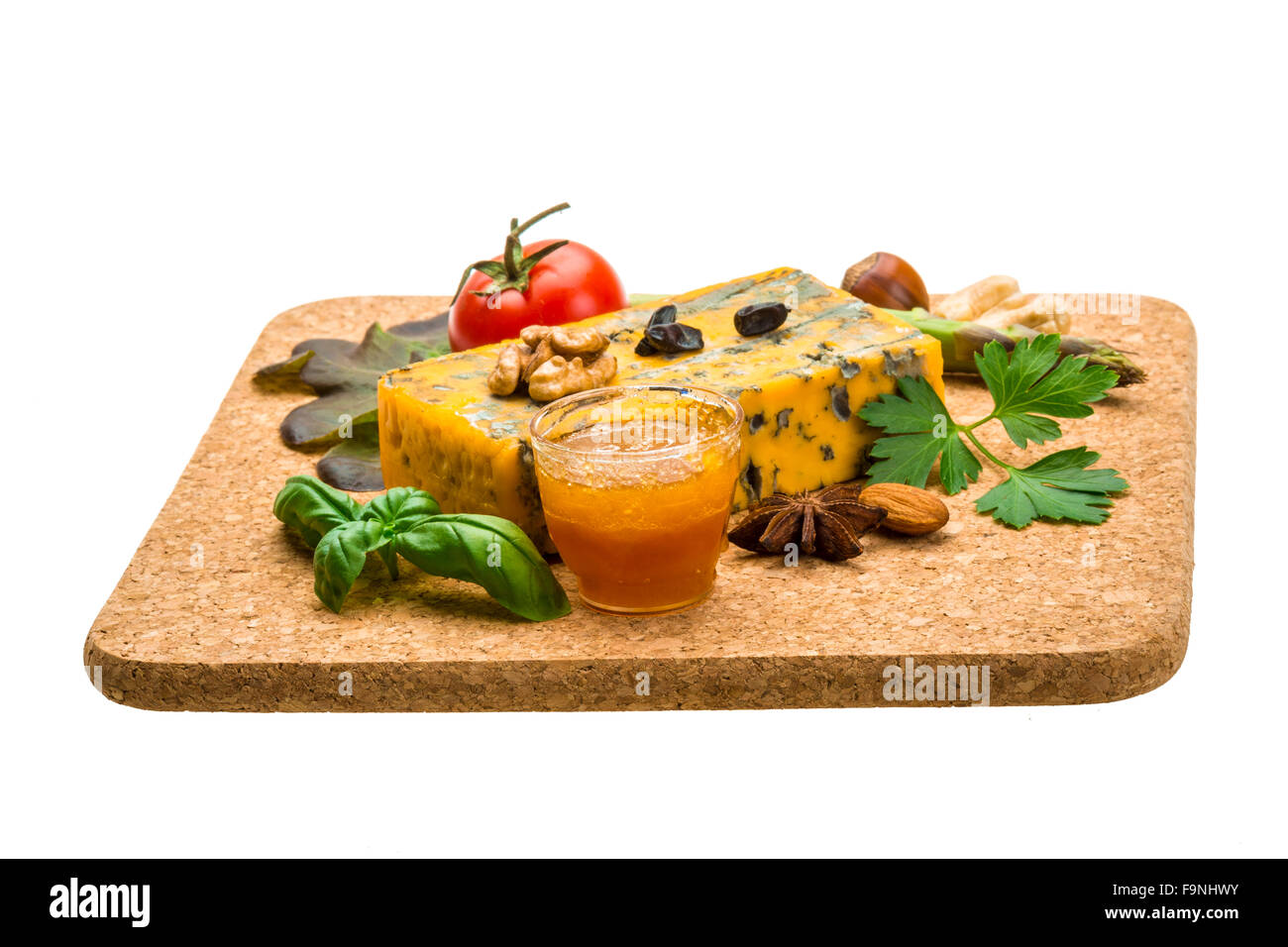 Gold cheese with mould Stock Photo - Alamy