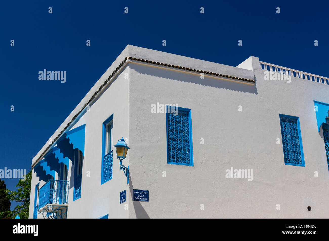 Old arabic town in Tunisia - Sidi Bu Said Stock Photo - Alamy