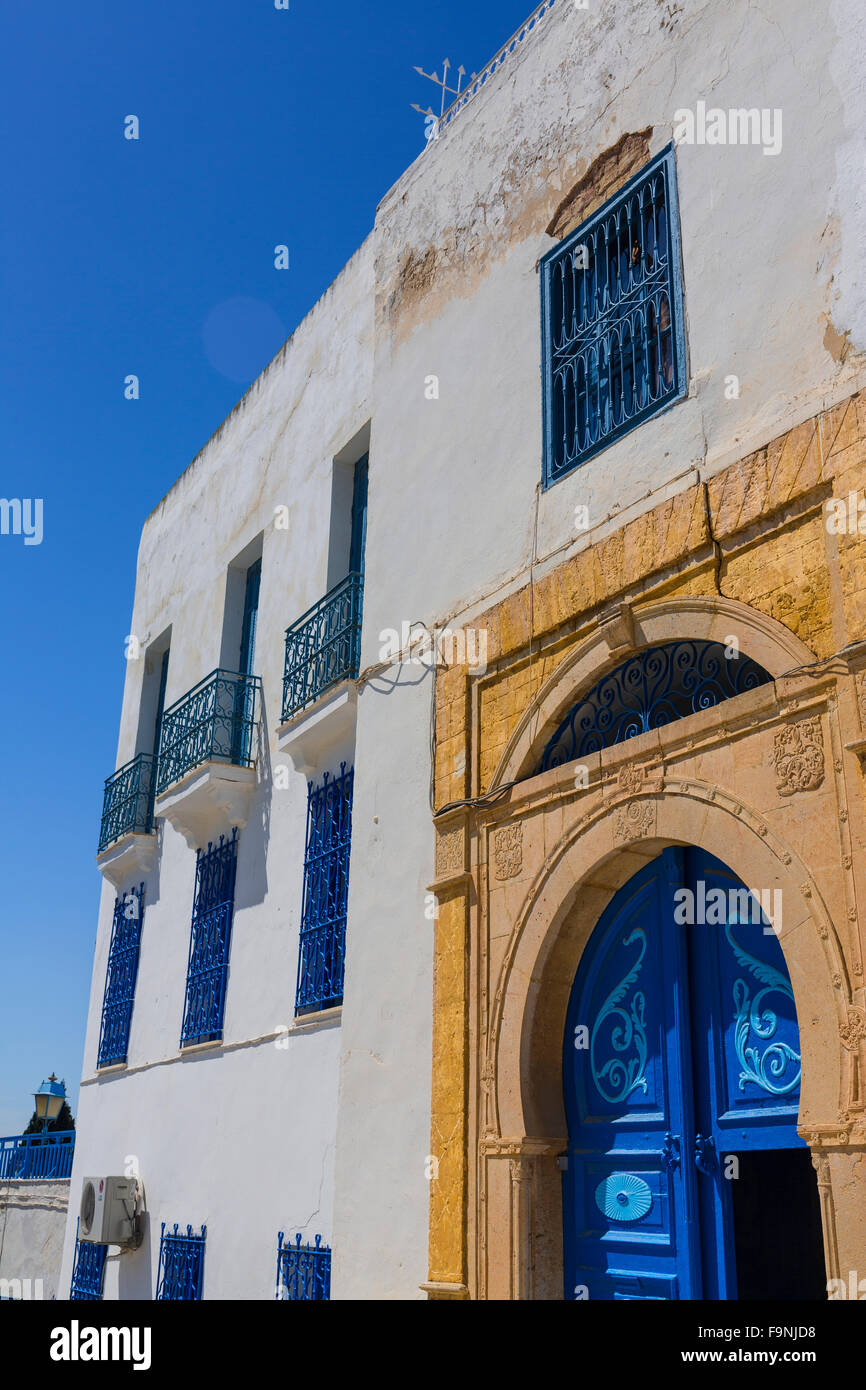Old arabic town in Tunisia - Sidi Bu Said Stock Photo - Alamy