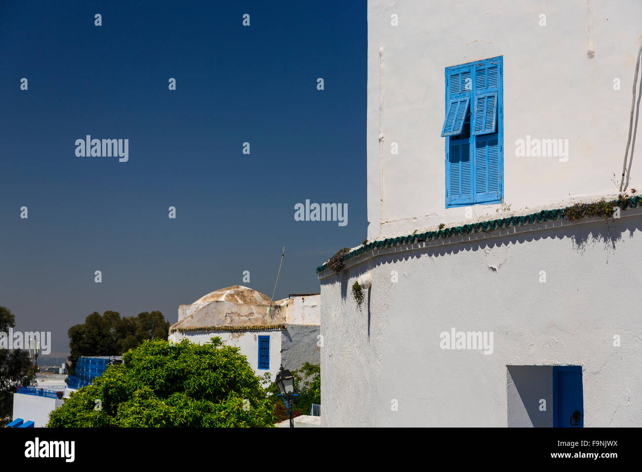 Old arabic town in Tunisia - Sidi Bu Said Stock Photo - Alamy