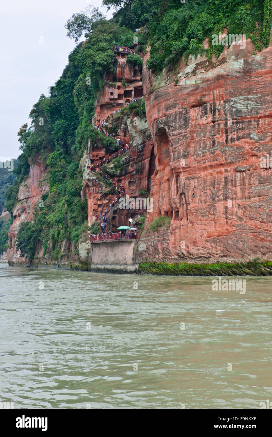 The Leshan Statue of Buddha,It is the largest stone Buddha in the world ...