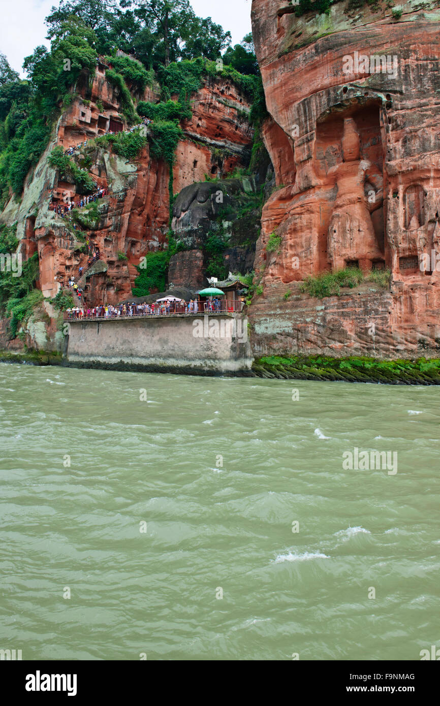 The Leshan Statue of Buddha,It is the largest stone Buddha in the world ...