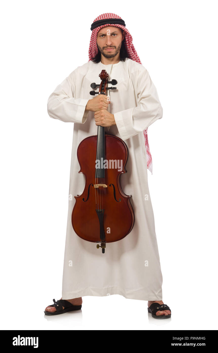 Arab man playing musical instrument Stock Photo - Alamy