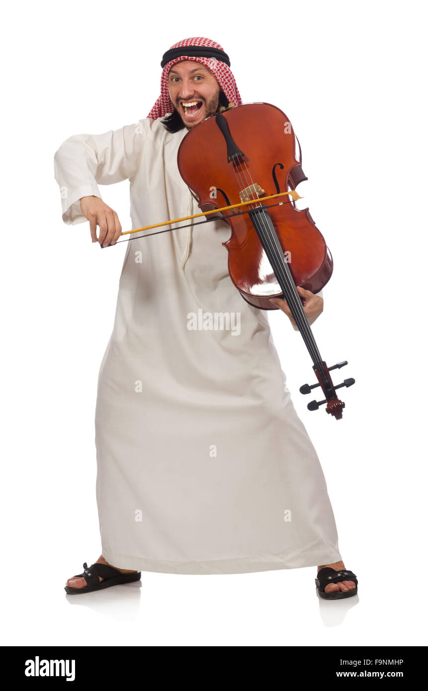 Arab man playing musical instrument Stock Photo - Alamy