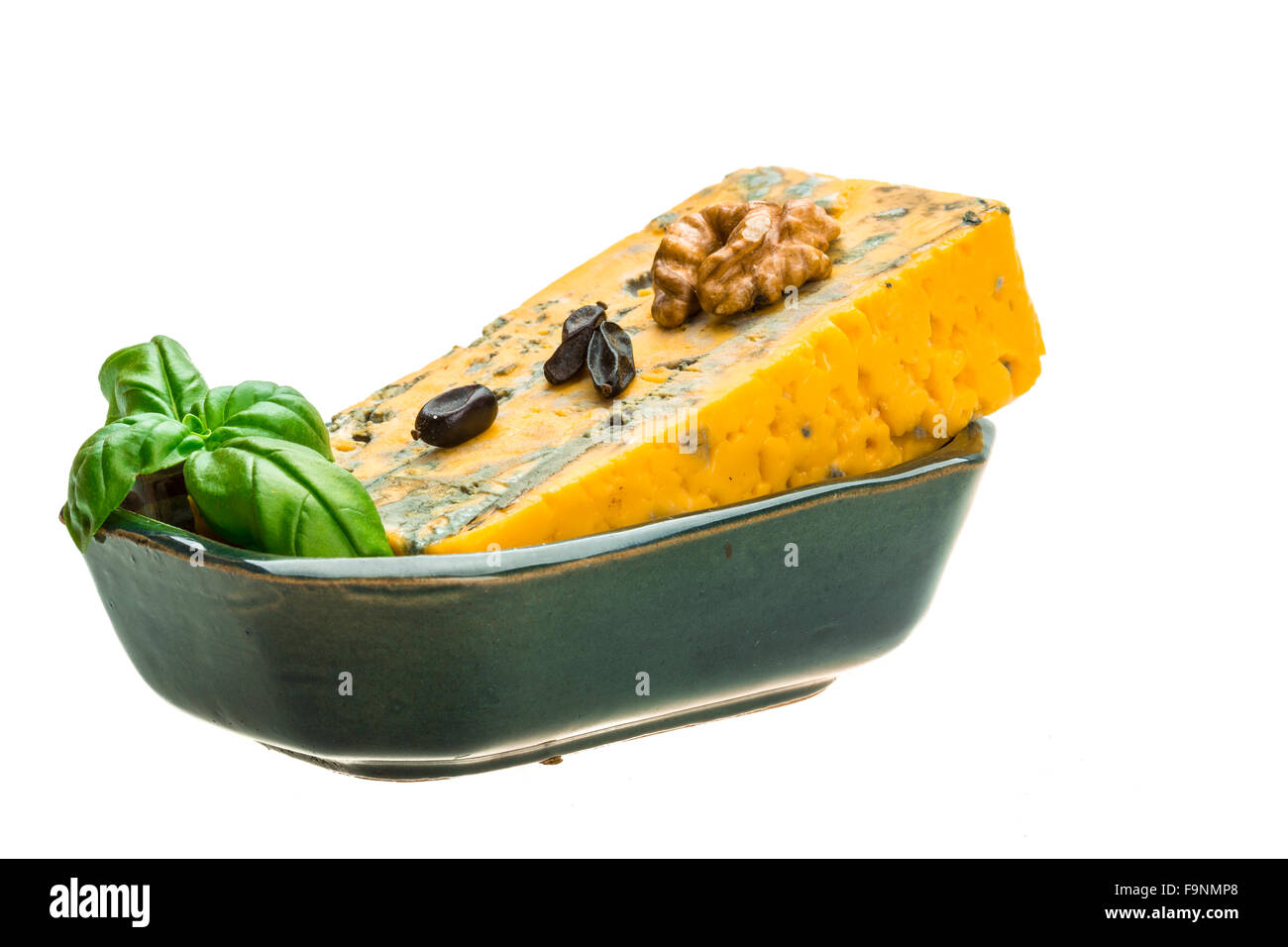 Gold cheese with mould Stock Photo - Alamy