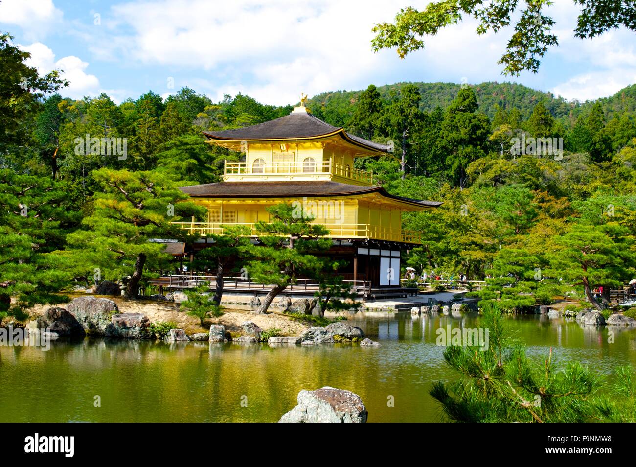 Golden temple in kyoto: Kinkaku-ji an UNESCO world heritage site Stock ...