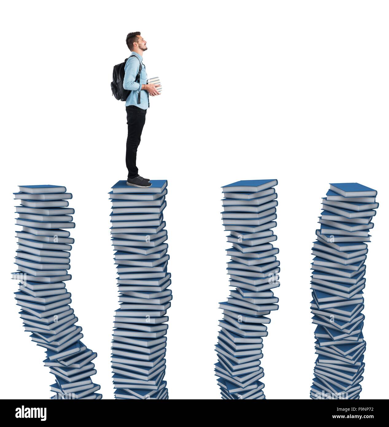 Books of studies Stock Photo - Alamy