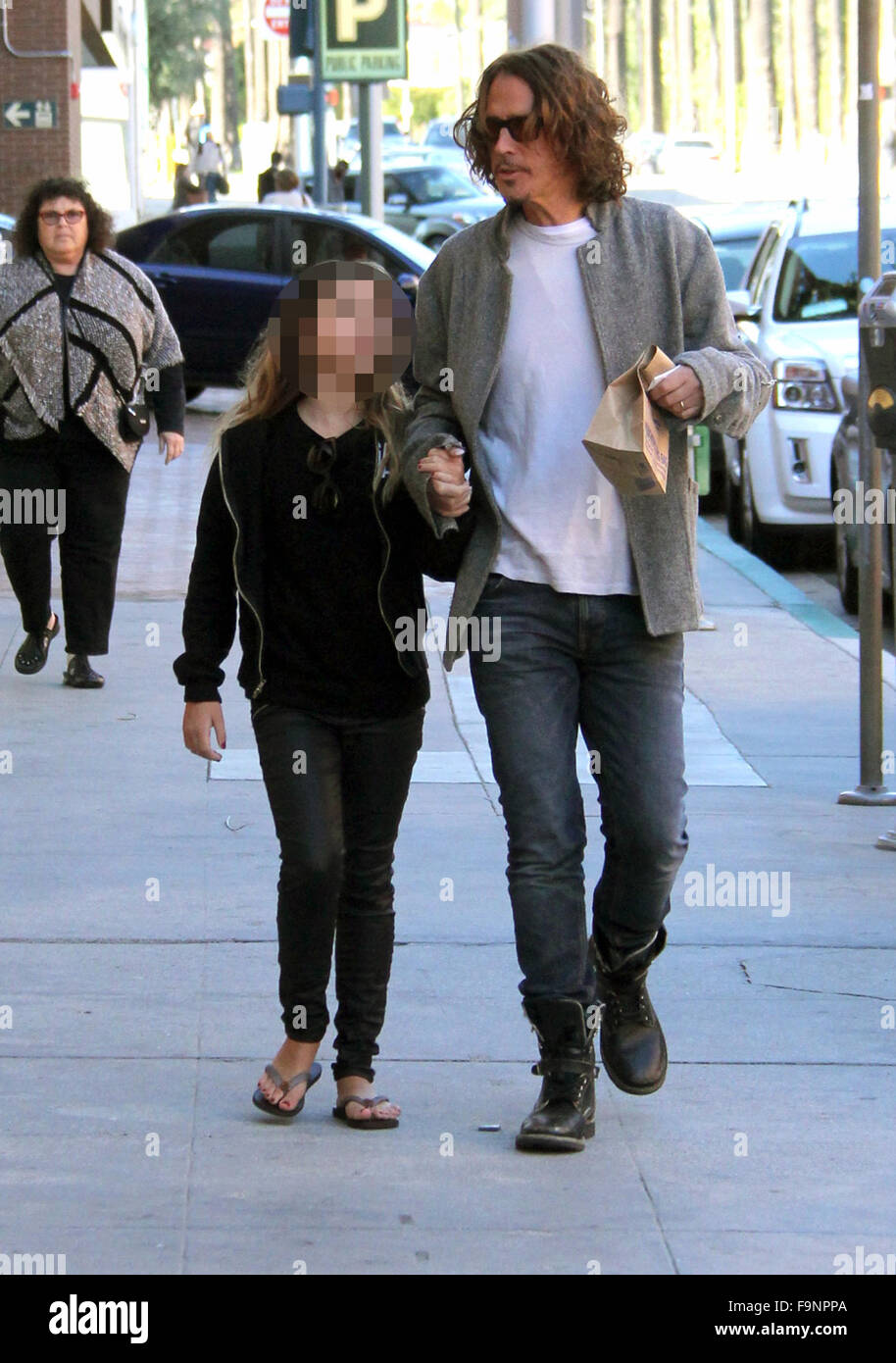 American rock musician Chris Cornell out and about in Beverly Hills ...