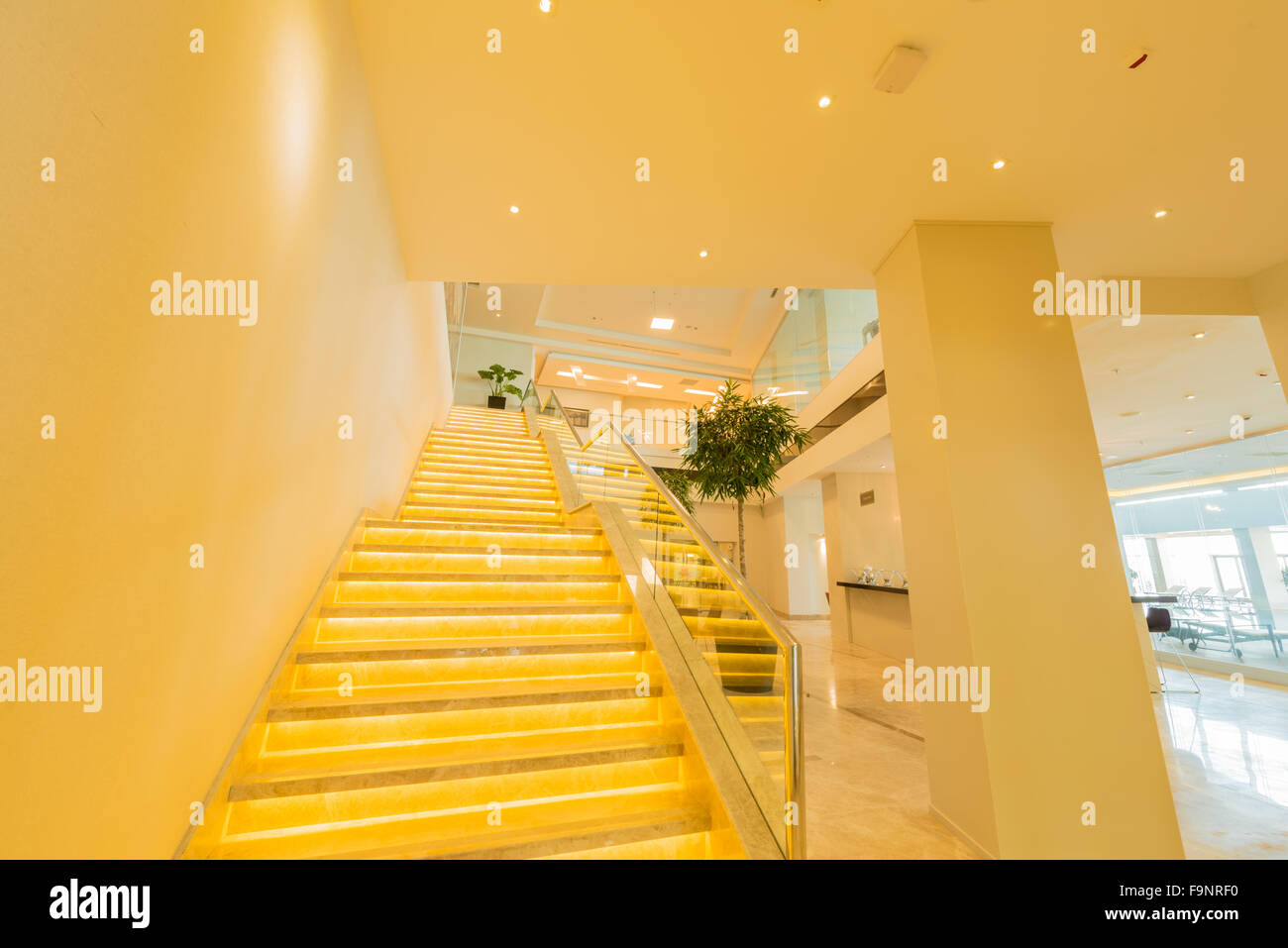 Stair case in the modern hotel interior Stock Photo - Alamy