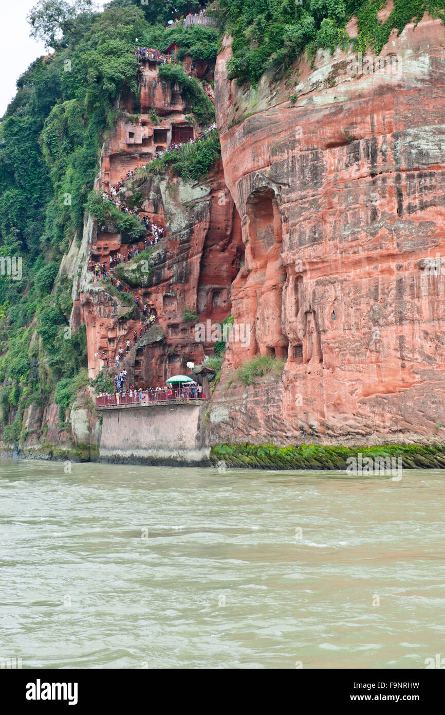 The Leshan Statue of Buddha,It is the largest stone Buddha in the world ...
