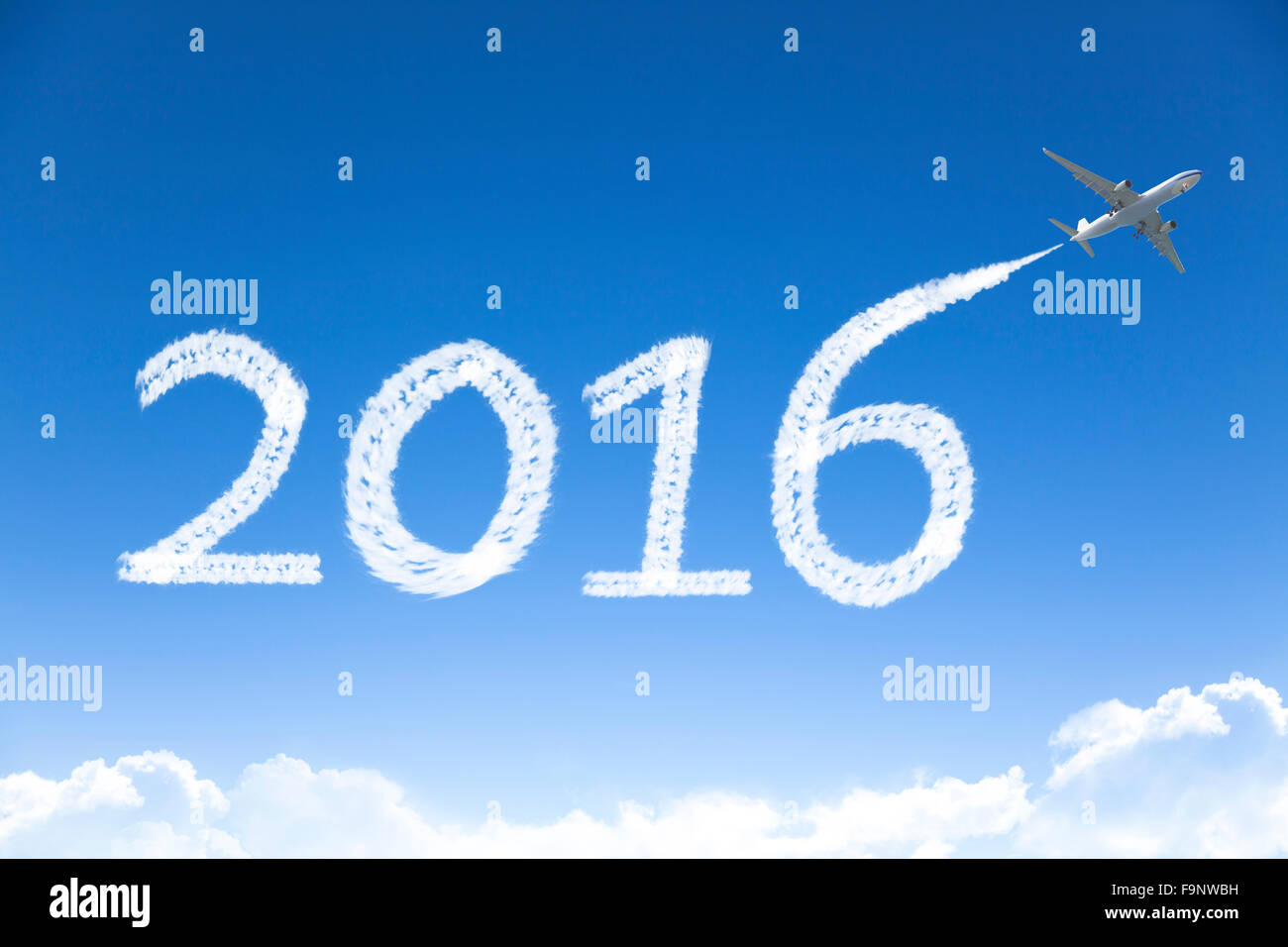 New year airplane hi-res stock photography and images - Alamy