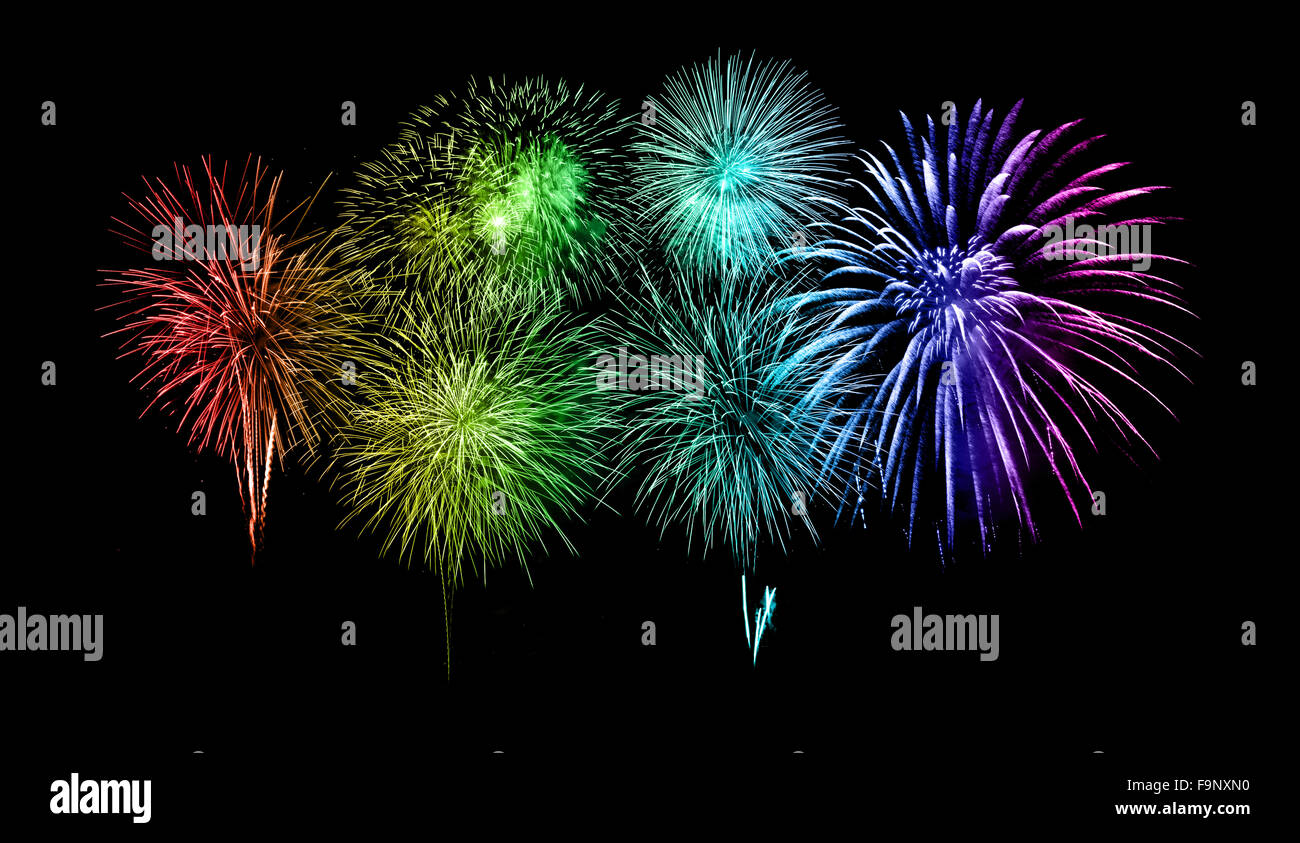 Fireworks explode over christmas hi-res stock photography and images ...