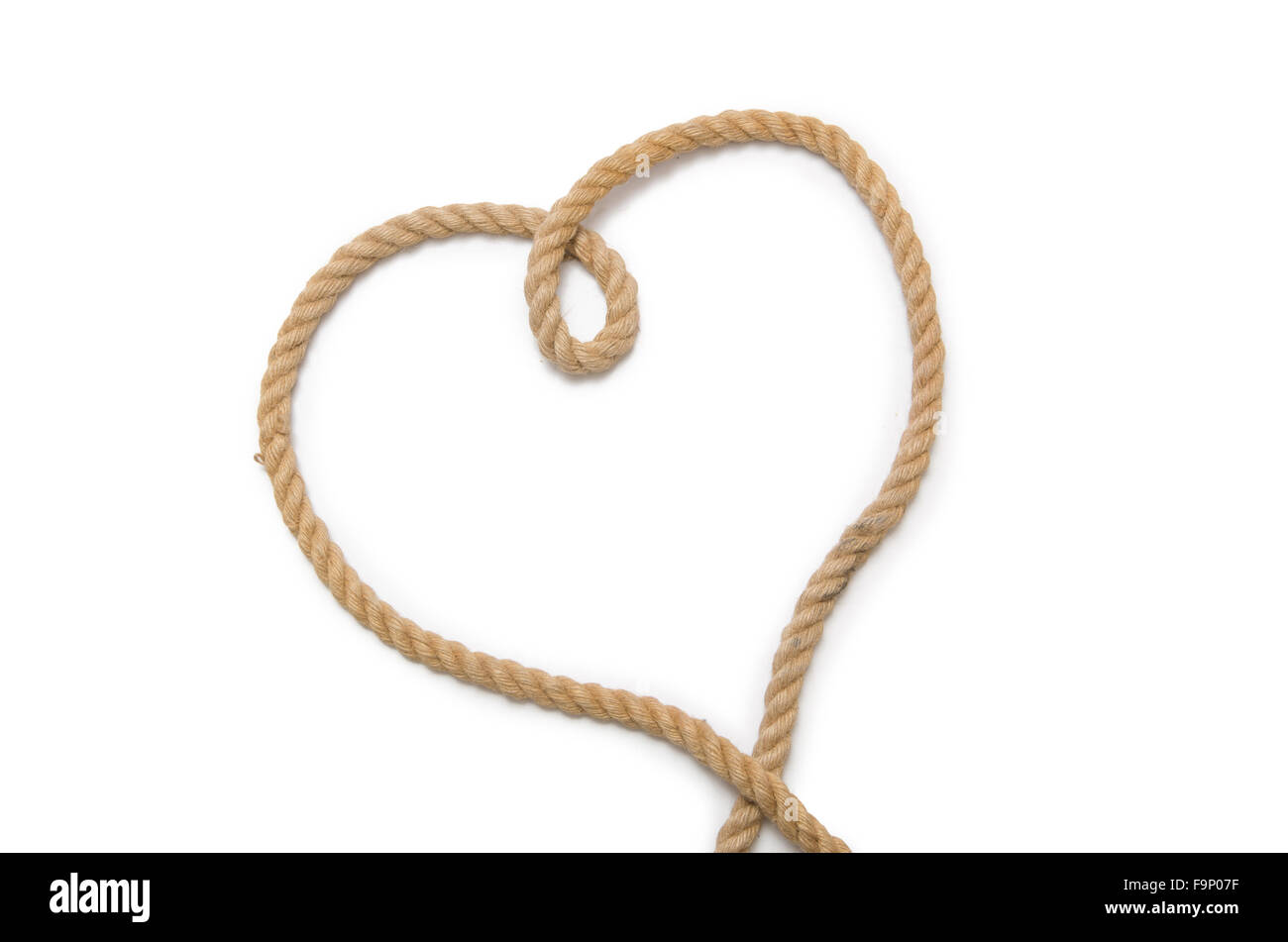 Rope in heart shape Cut Out Stock Images & Pictures - Alamy