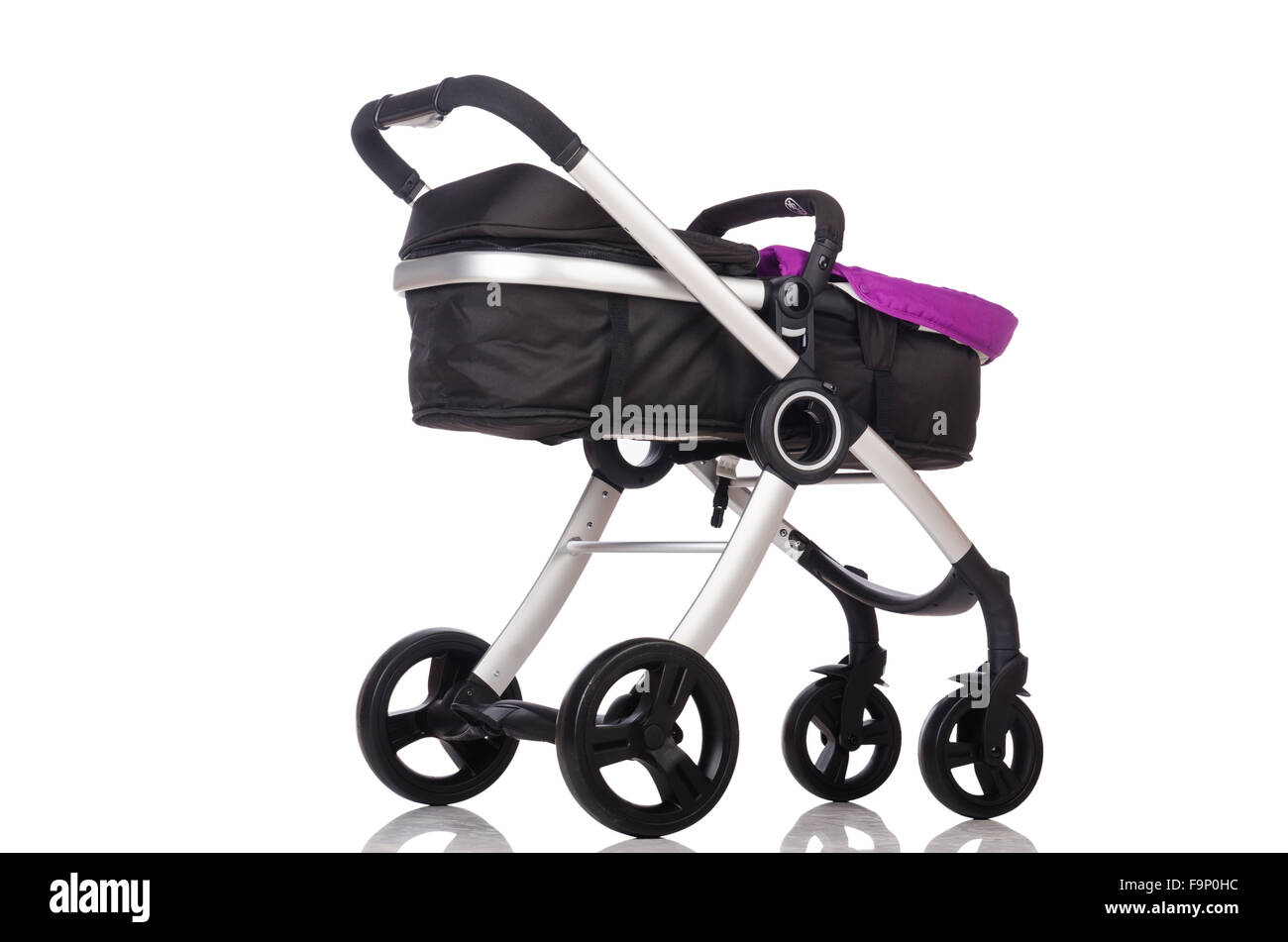 Child pram isolated on the white background Stock Photo - Alamy