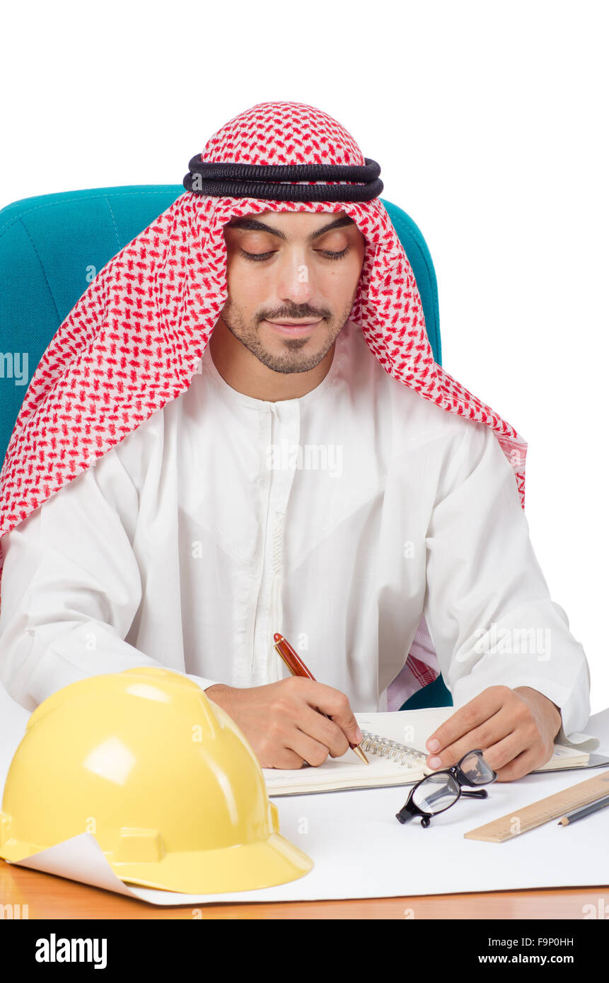 Arab man working in the office Stock Photo - Alamy