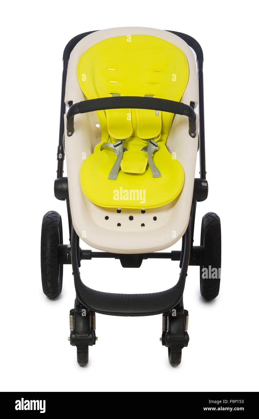 Child pram isolated on the white background Stock Photo - Alamy