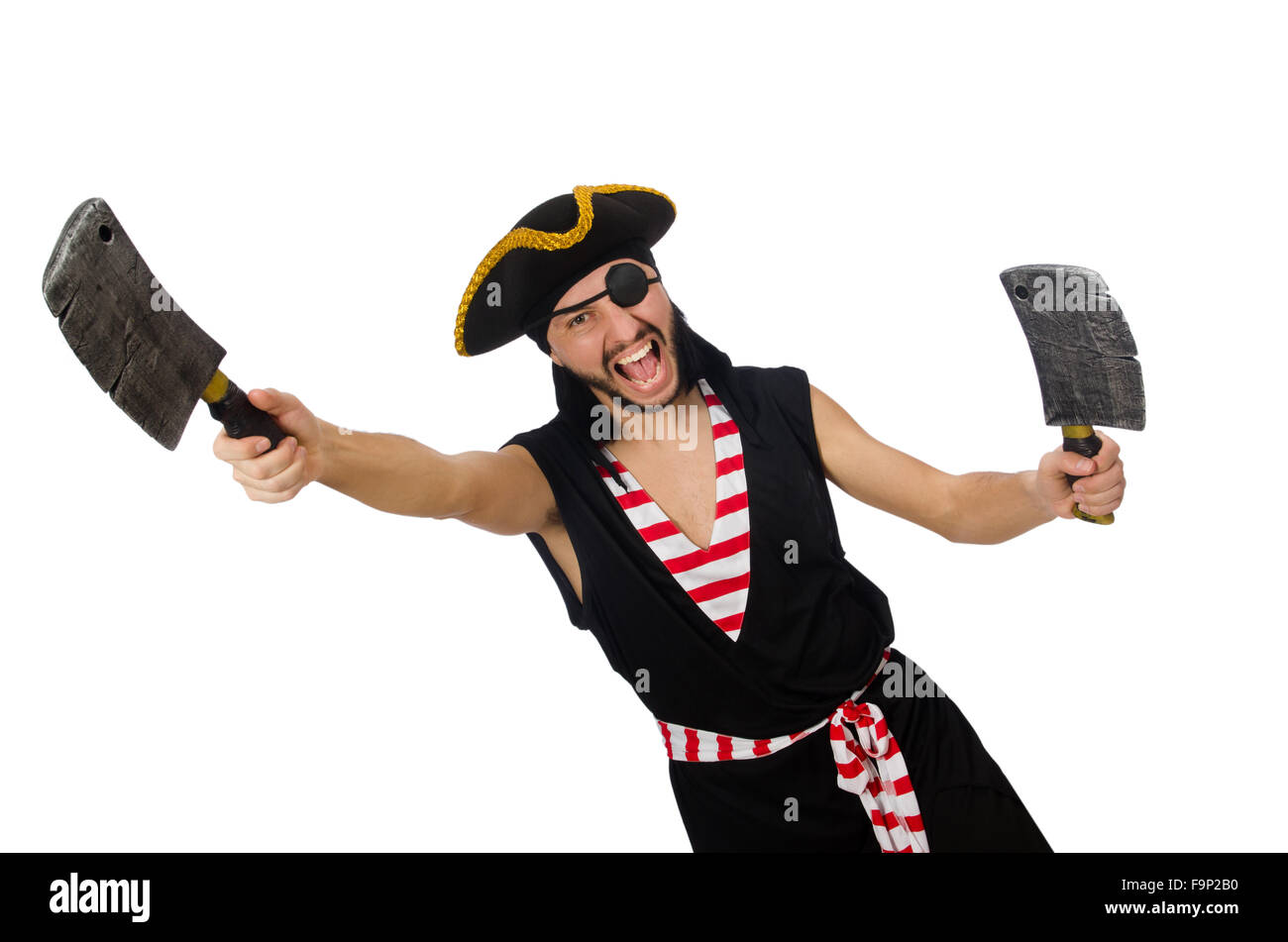 Man pirate isolated on the white background Stock Photo - Alamy