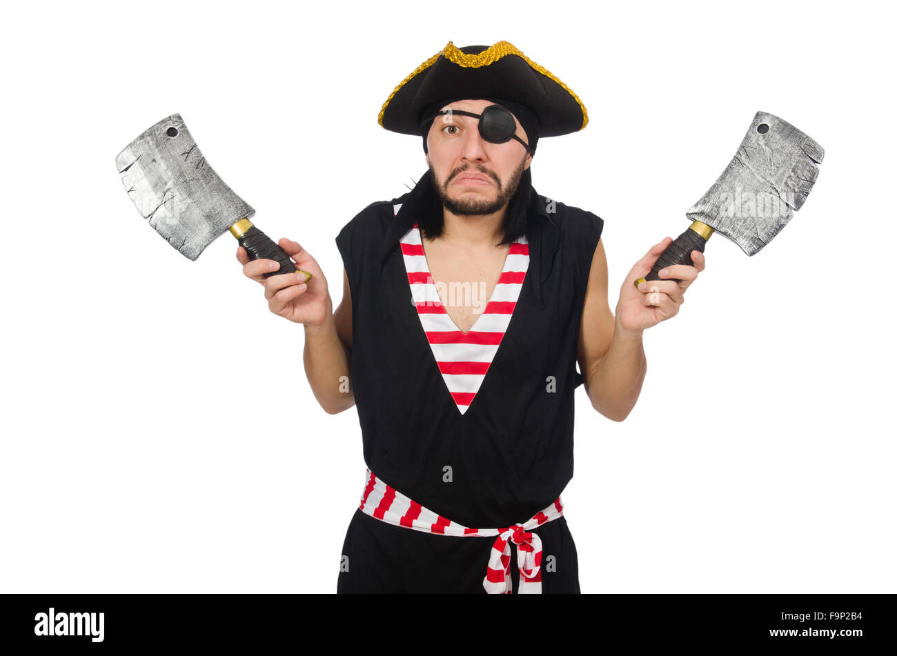 Man pirate isolated on the white background Stock Photo - Alamy