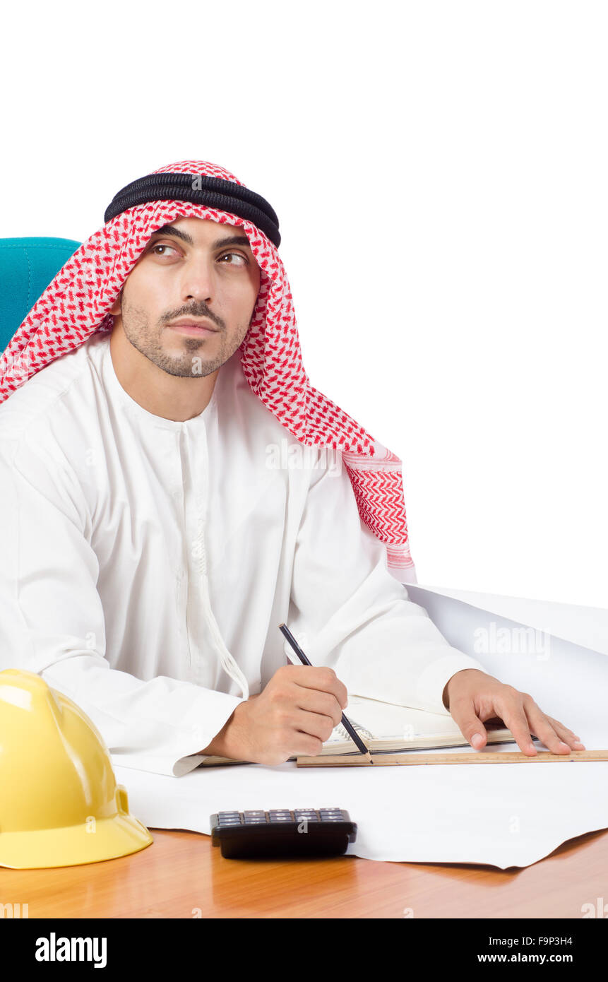 Arab man working in the office Stock Photo - Alamy