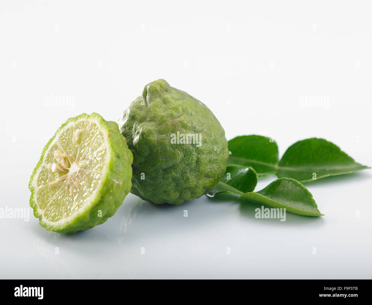 bergamot kaffir lime leaves herb fresh ingredient food asian thailand ...