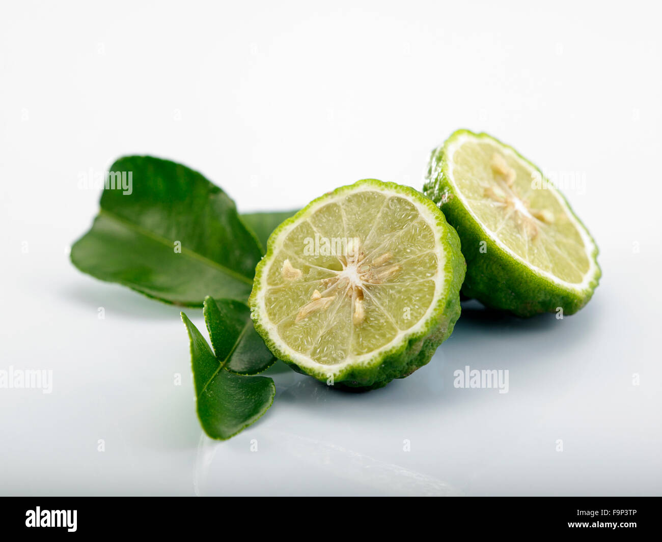 bergamot kaffir lime leaves herb fresh ingredient food asian thailand ...