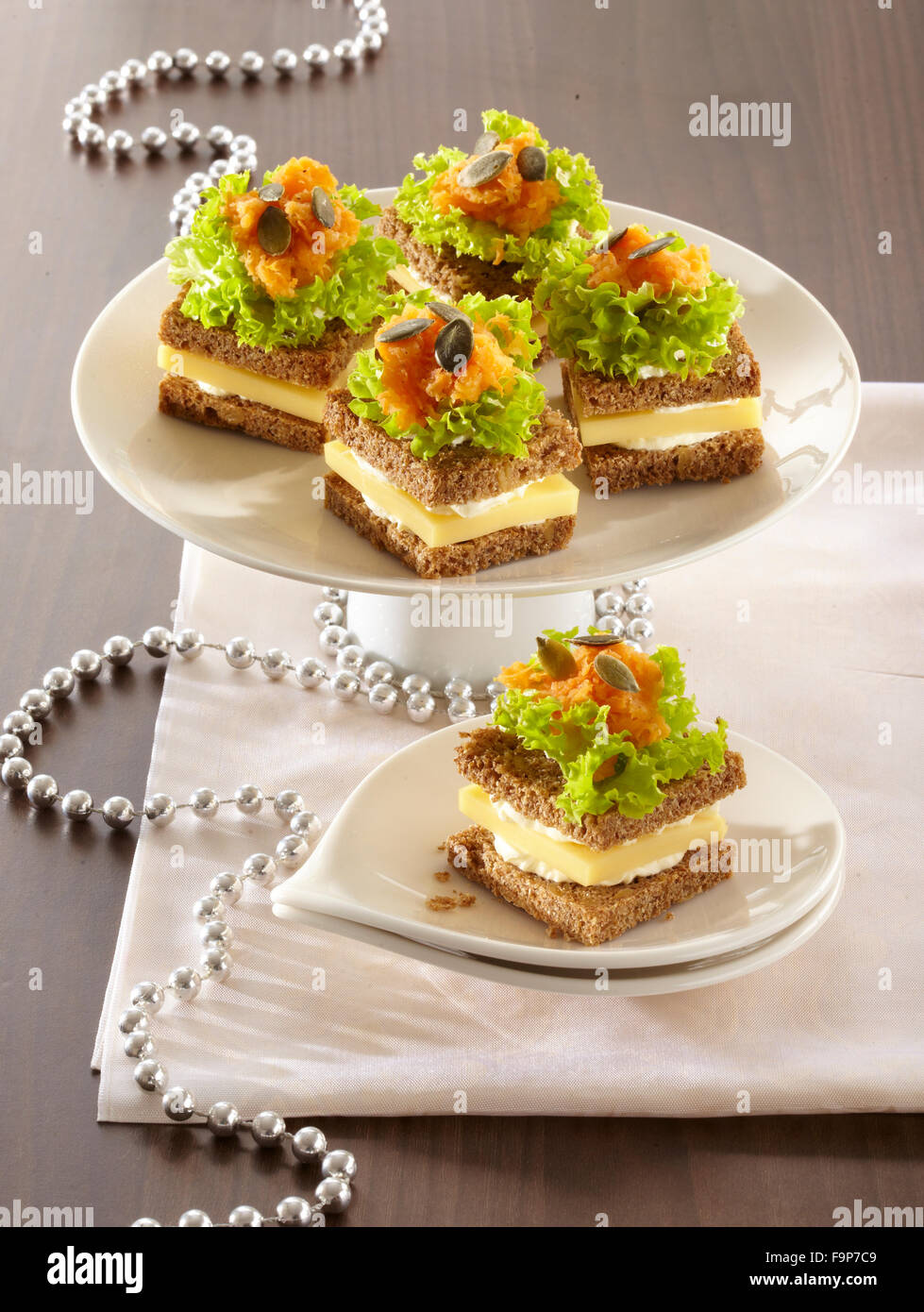 Pumpkin canapes hi-res stock photography and images - Alamy