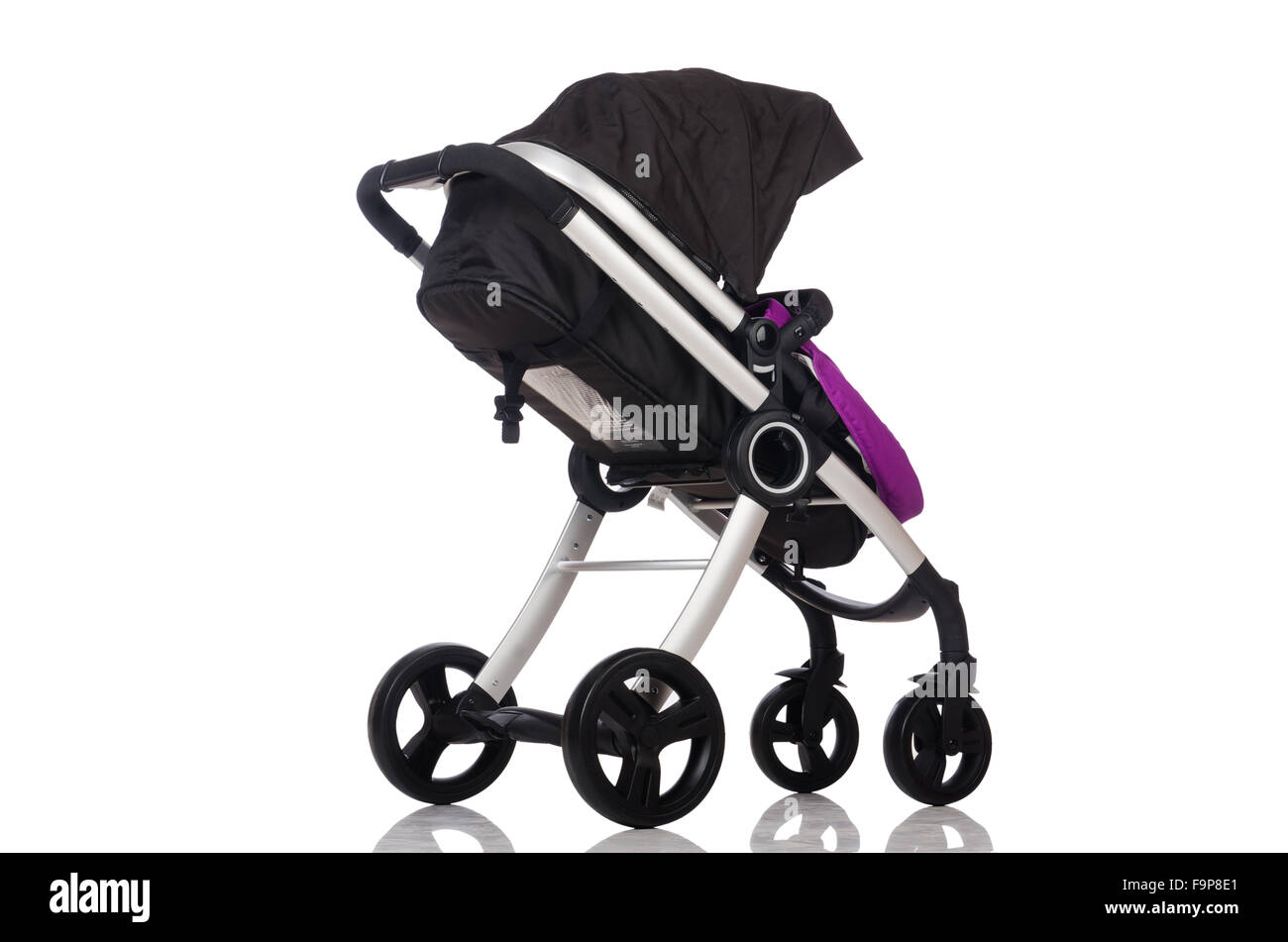 Child pram isolated on the white background Stock Photo - Alamy