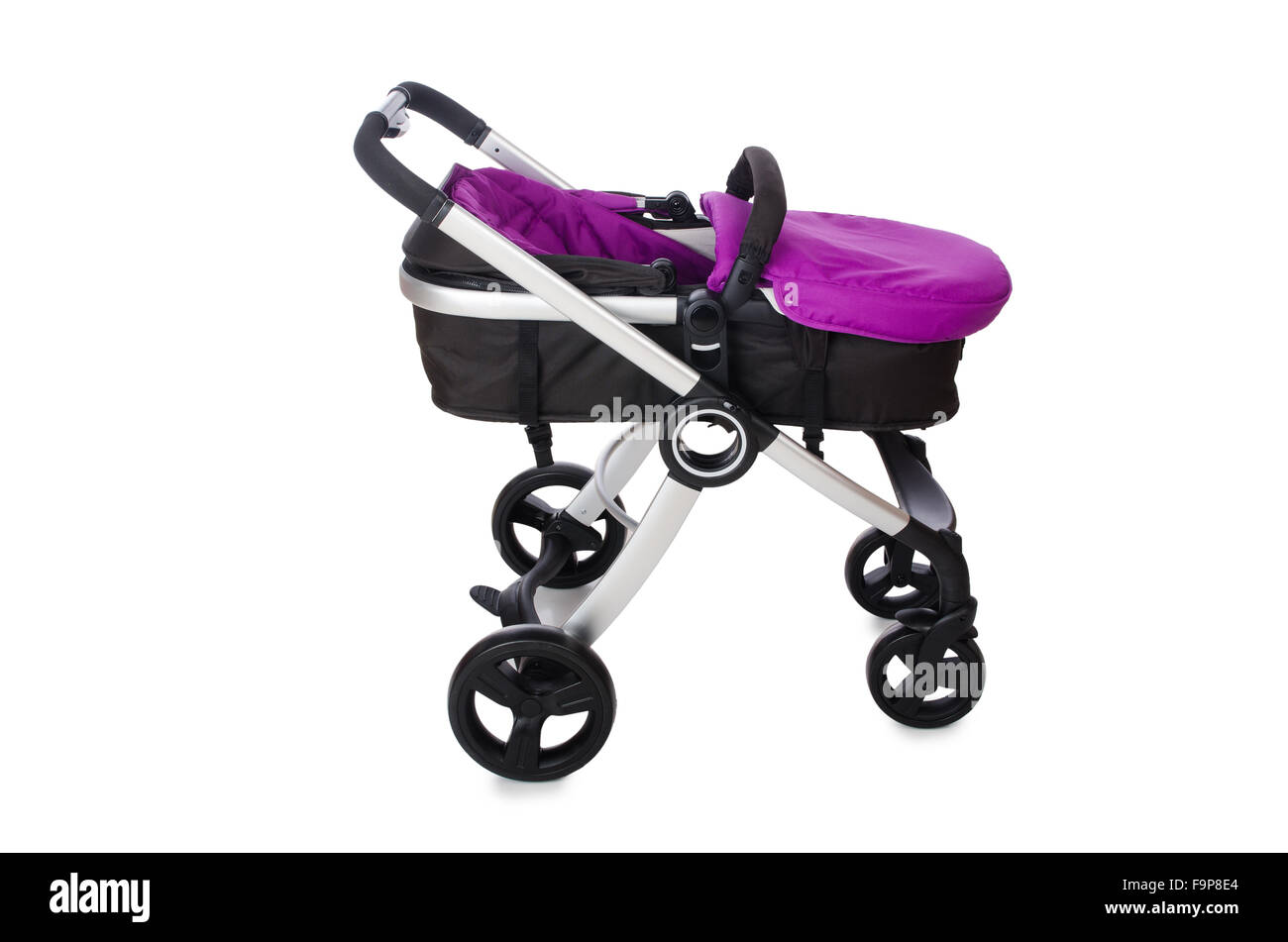 Child pram isolated on the white background Stock Photo - Alamy
