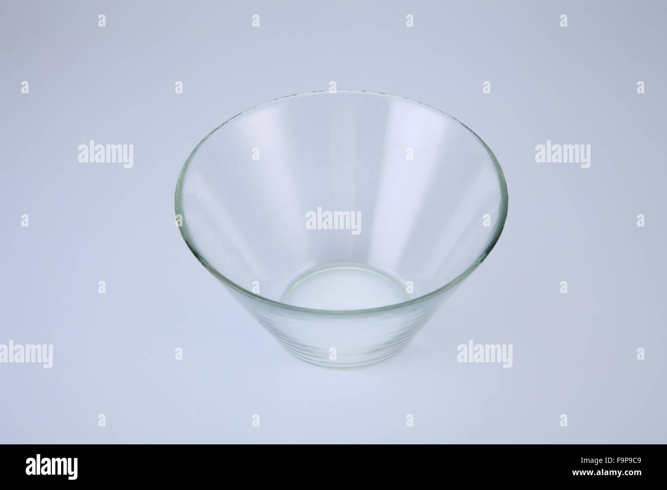 Close up view of an empty salad bowl isolated on a white background ...