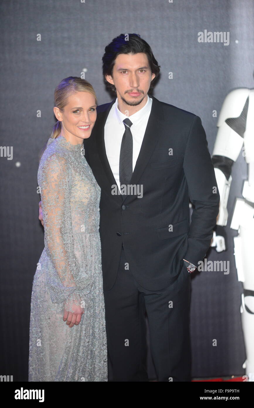 Adam Driver at the STAR WARS: THE FORCE AWAKENS, European Premiere in ...