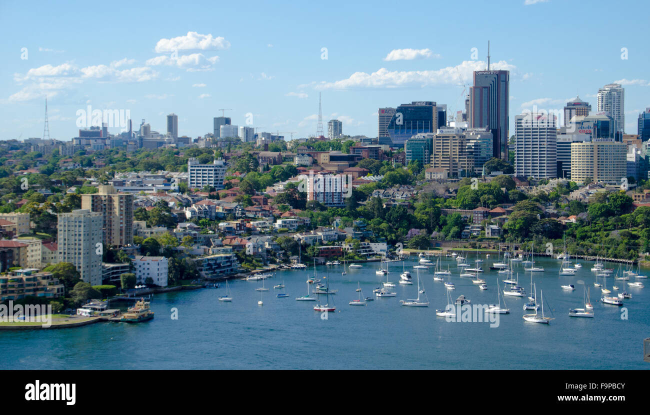 View seen from the Sydney Harbour Bridge Pylon Lookout Stock Photo - Alamy