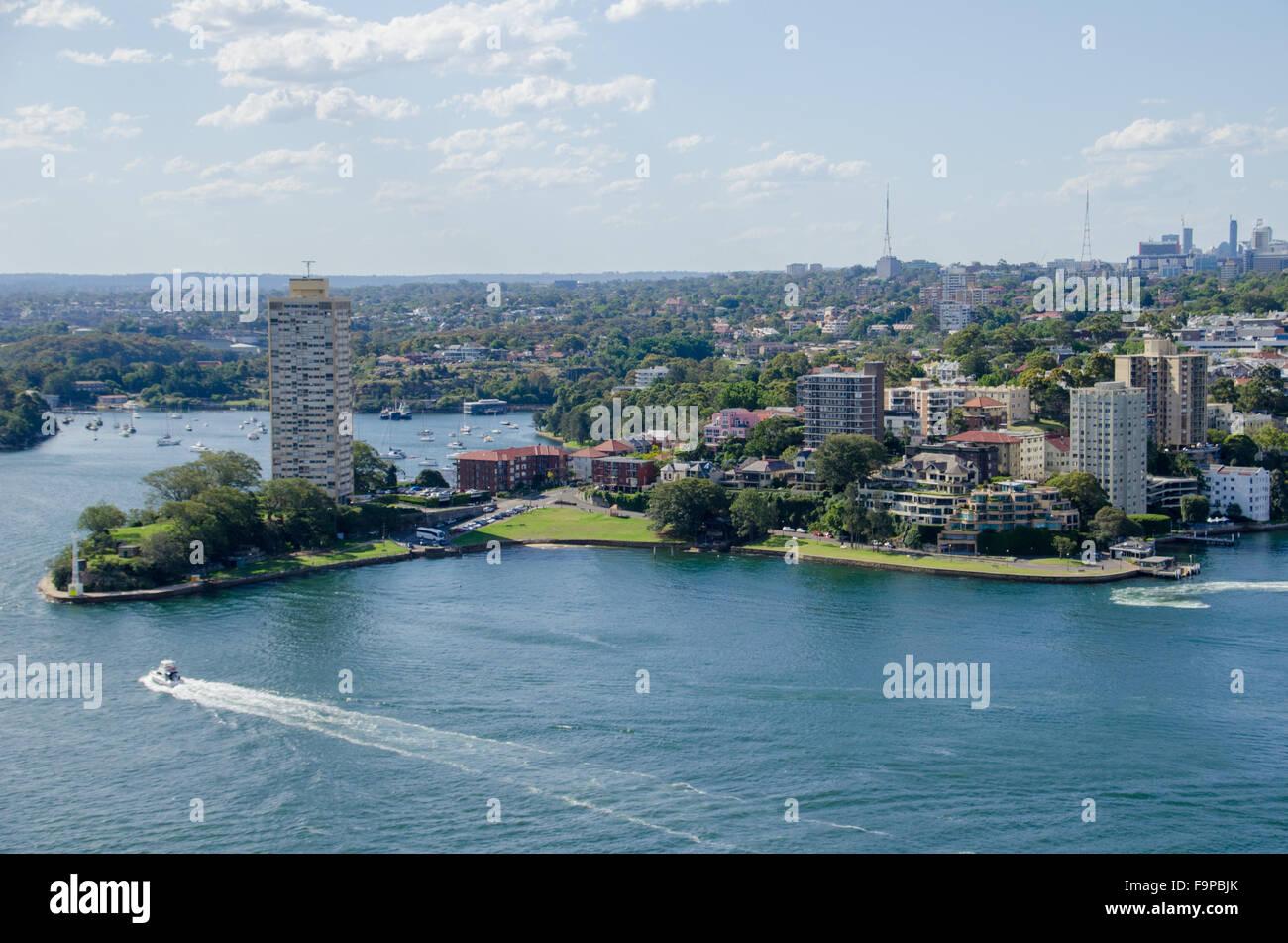 View seen from the Sydney Harbour Bridge Pylon Lookout Stock Photo - Alamy