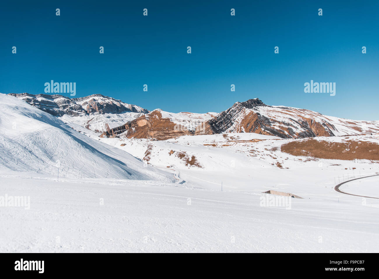 Winter mountains in Gusar region of Azerbaijan Stock Photo - Alamy