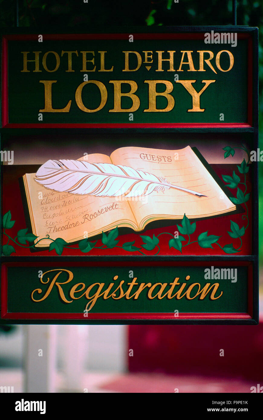 Hotel lobby sign hi-res stock photography and images - Alamy