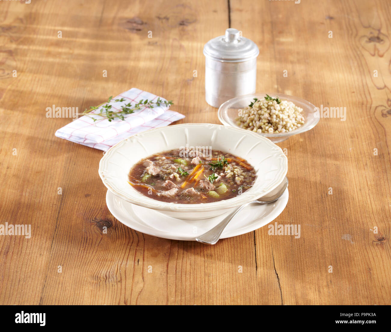 Silesian blood soup Stock Photo - Alamy